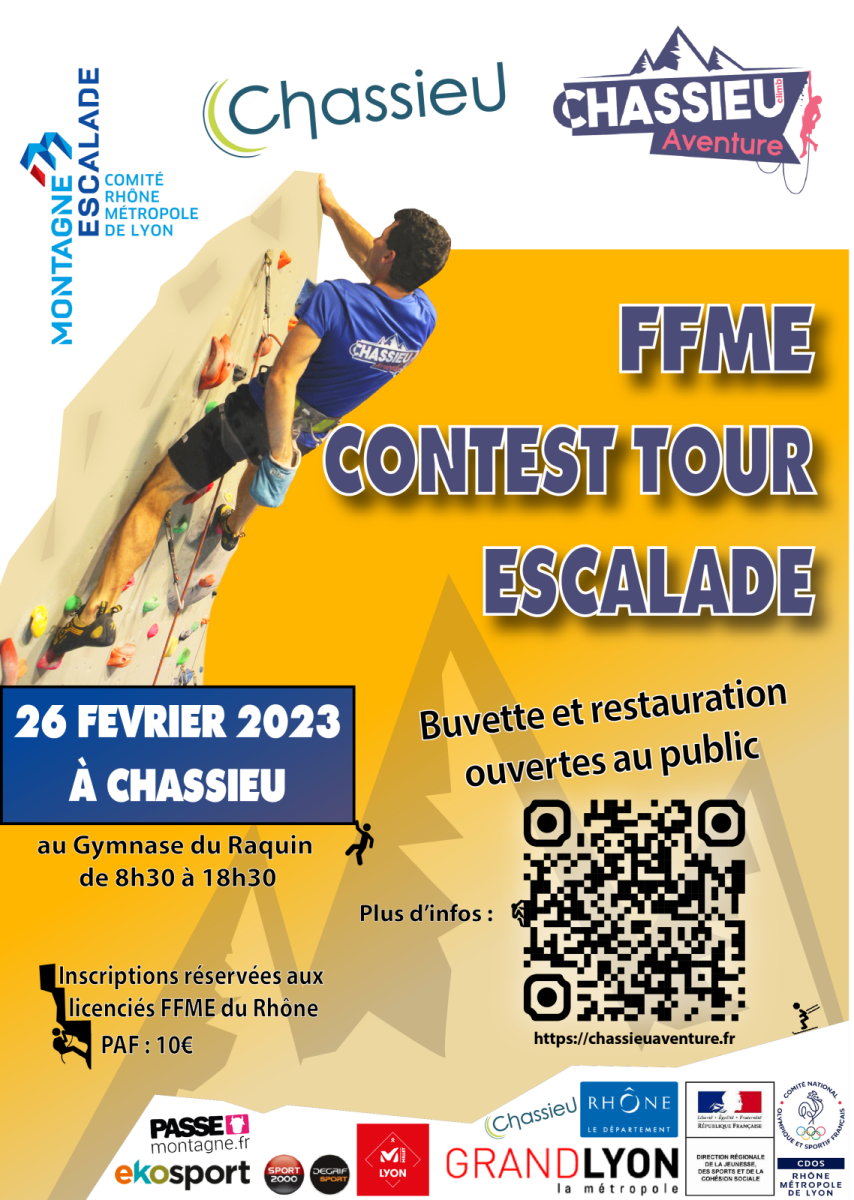 Compétition : Contest Tour Chassieu 26 février 2023 - Actualité - FFME 69